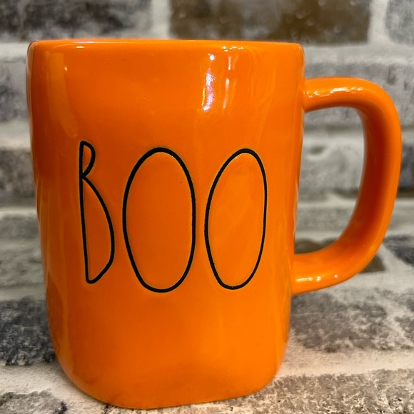 Rae Dunn | Kitchen | Rae Dunn Boo Mug Orange With Black Boo Halloween ...